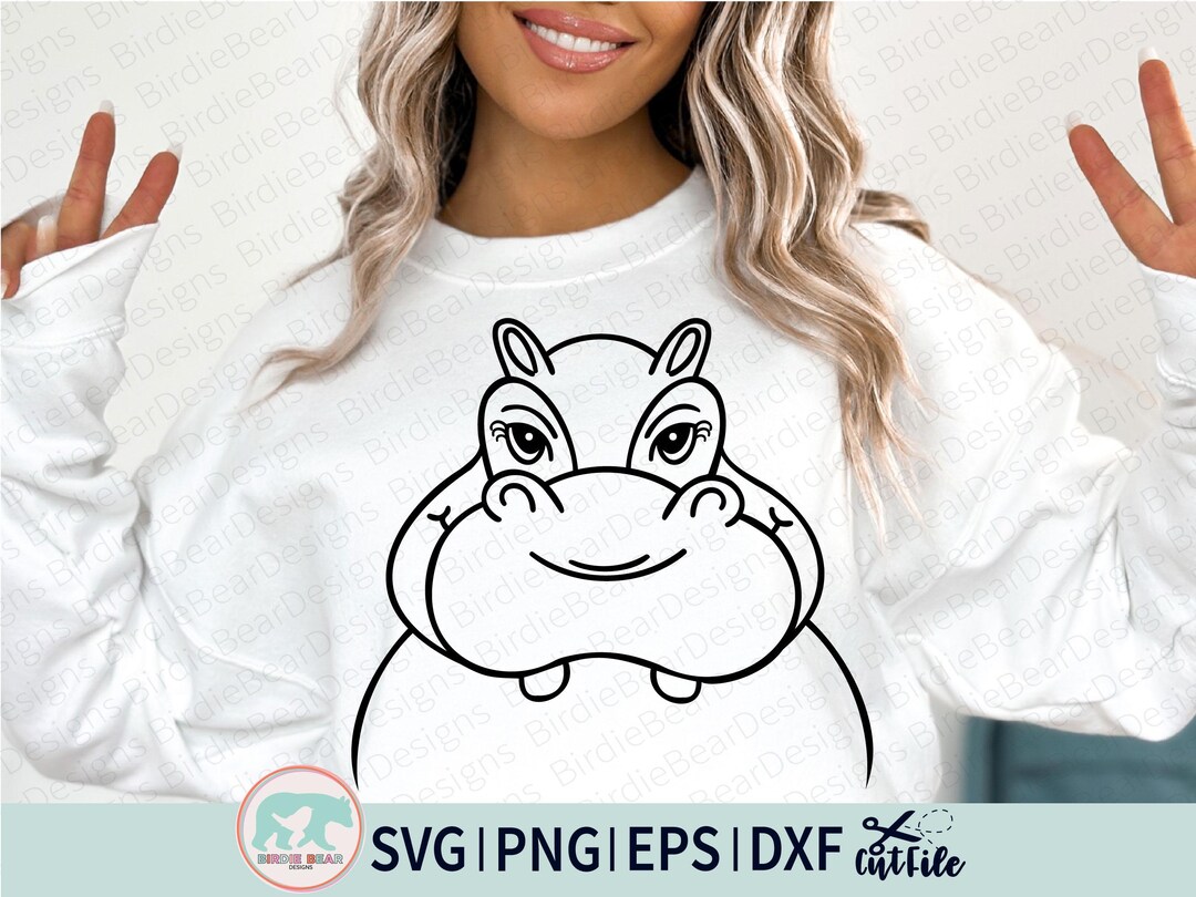 Hippo Svg, Cute Hippo Svg, Hippo Cut File, Animal Svg, Hippo Png ...