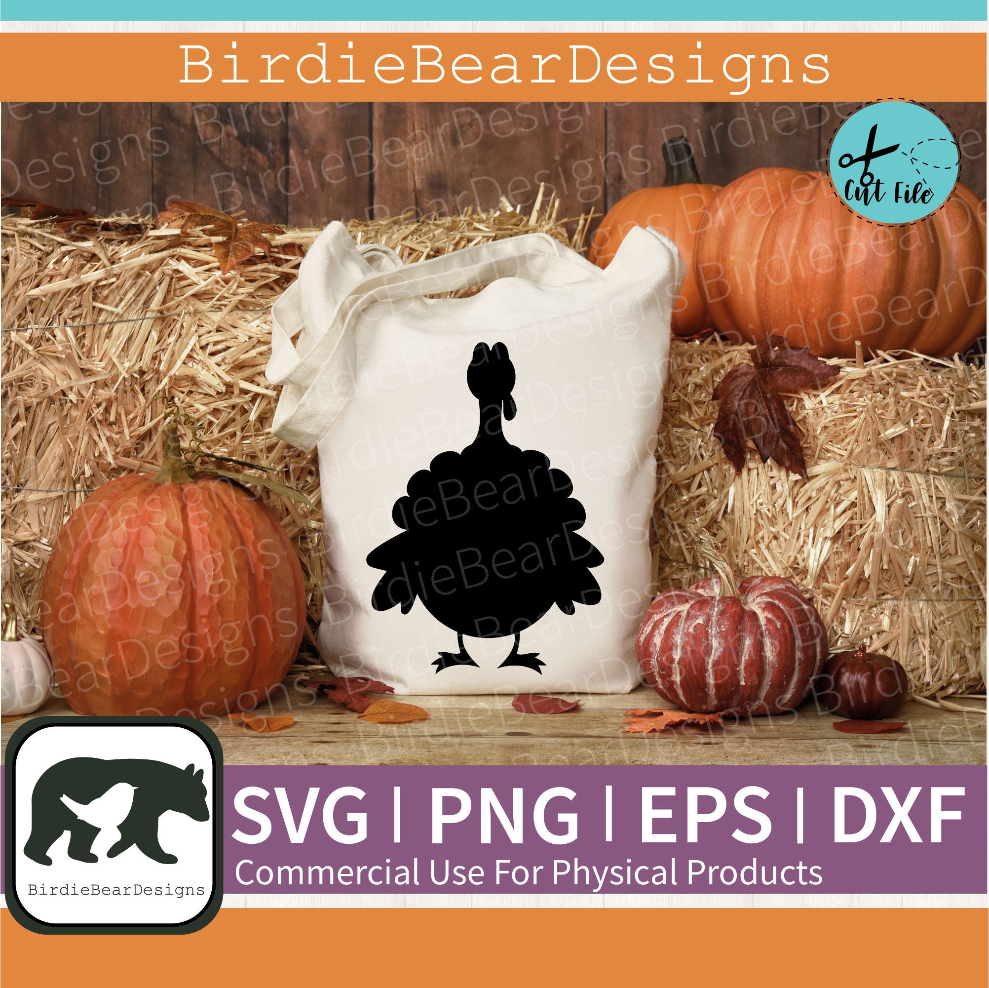 Turkey SVG Turkey Silhouette SVG Cute Turkey Svg Turkey - Etsy