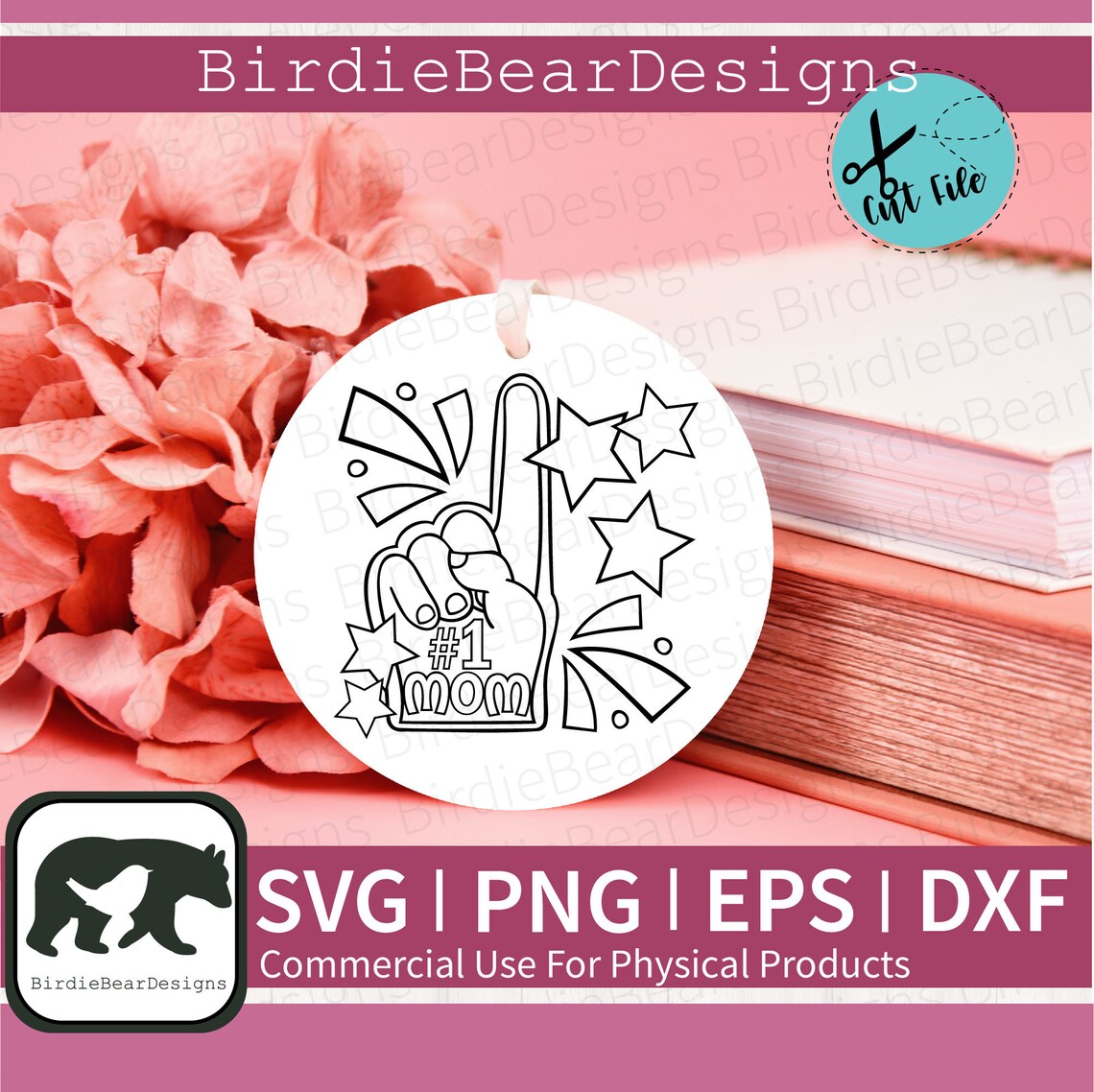 Number One Mom SVG Mothers Day Coloring SVG Mom Coloring | Etsy