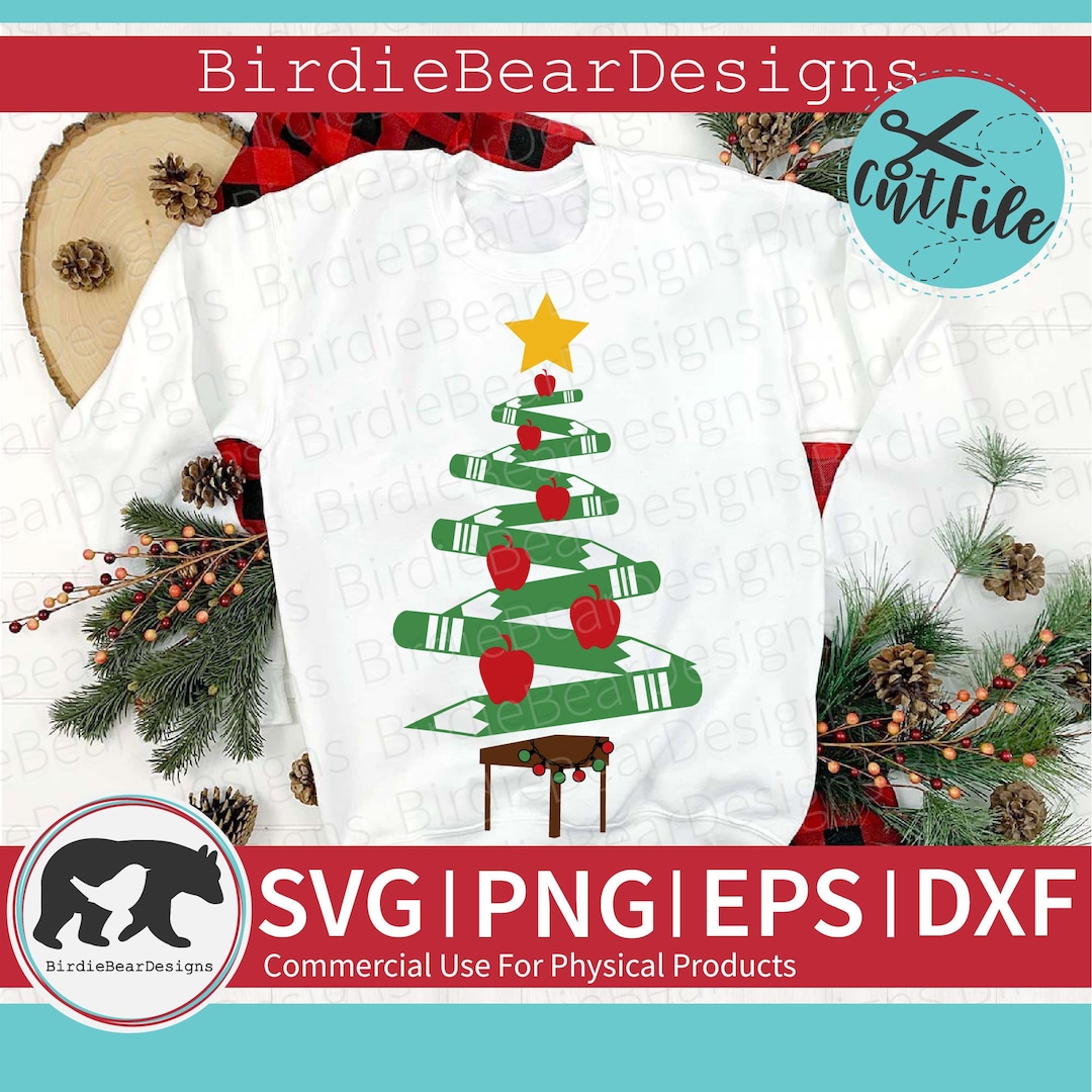 Christmas Teacher Svg, Pencil Svg, Teacher Clipart, Teacher Christmas ...