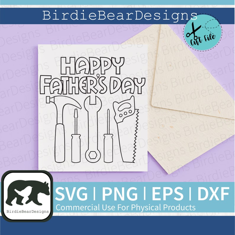 Fathers Day Coloring SVG Tools Svg Happy Fathers Day Svg | Etsy