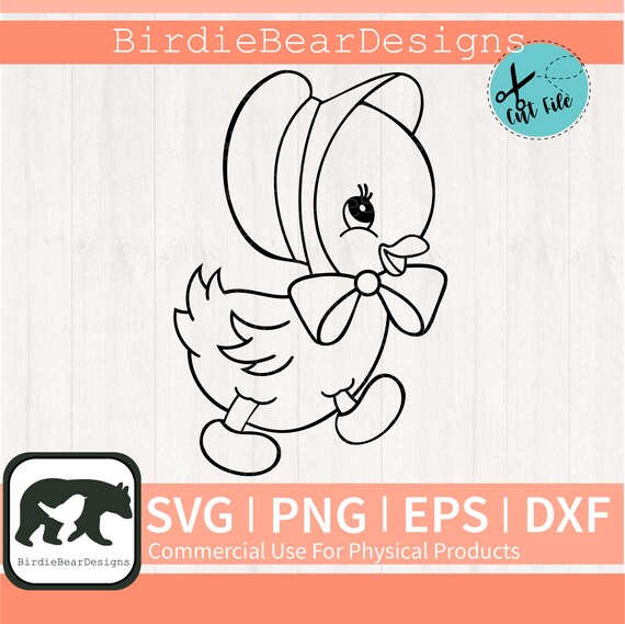 Duck SVG Baby Duck Svg Duck Outline Svg Coloring Outline | Etsy