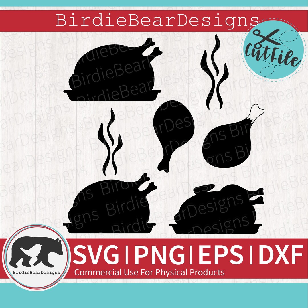 Turkey SVG Bundle Turkey Silhouette Svg Thanksgiving Turkey Svg Cooked ...
