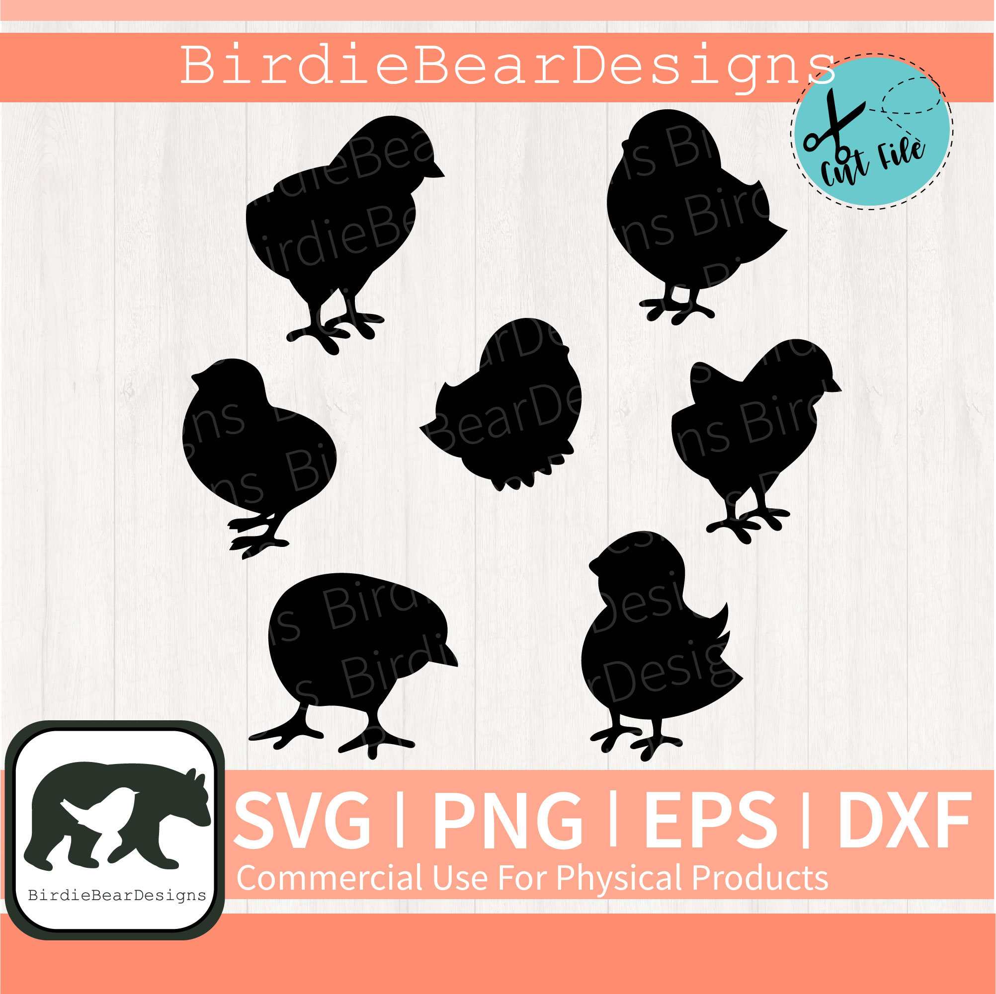 Chick SVG Chick Silhouette SVG Easter Chick Svg Chick | Etsy