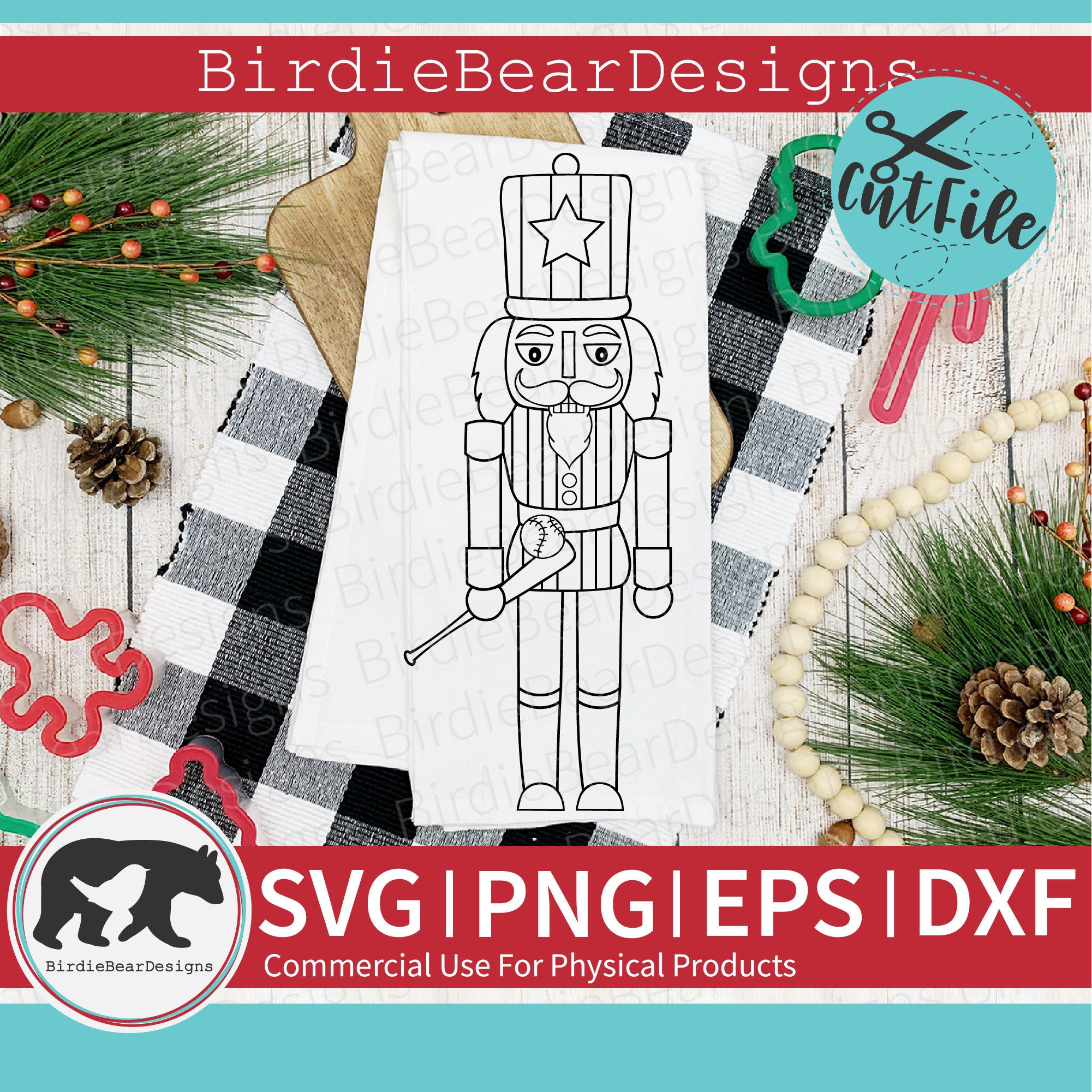 Nutcracker Svg, Baseball Christmas Svg, Nutcracker Clipart, Nutcracker ...