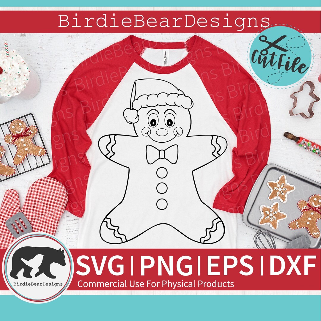 Gingerbread Face SVG Gingerbread Man Svg Christmas Coloring Svg Cute ...