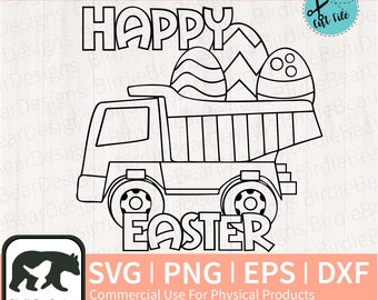 Dump Truck Easter Png - Etsy