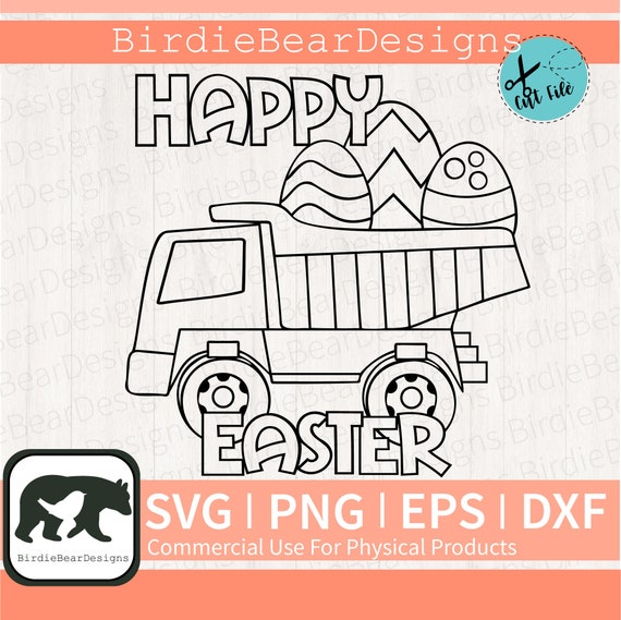 Happy Easter SVG Easter Dump Truck SVG Easter Truck Svg - Etsy