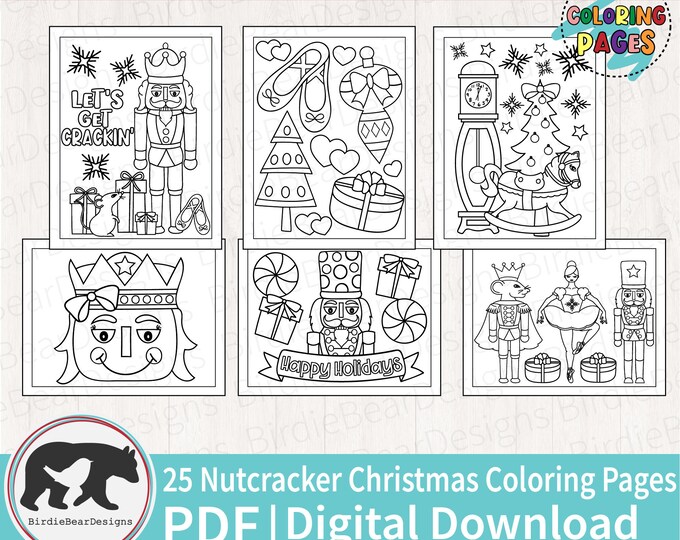 Nutcracker Coloring Pages, Nutcracker Pintables, Christmas Coloring ...