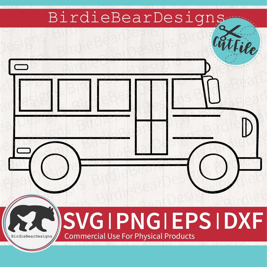 School Bus Svg, School Coloring Page Svg, School Bus Clipart, Back to ...