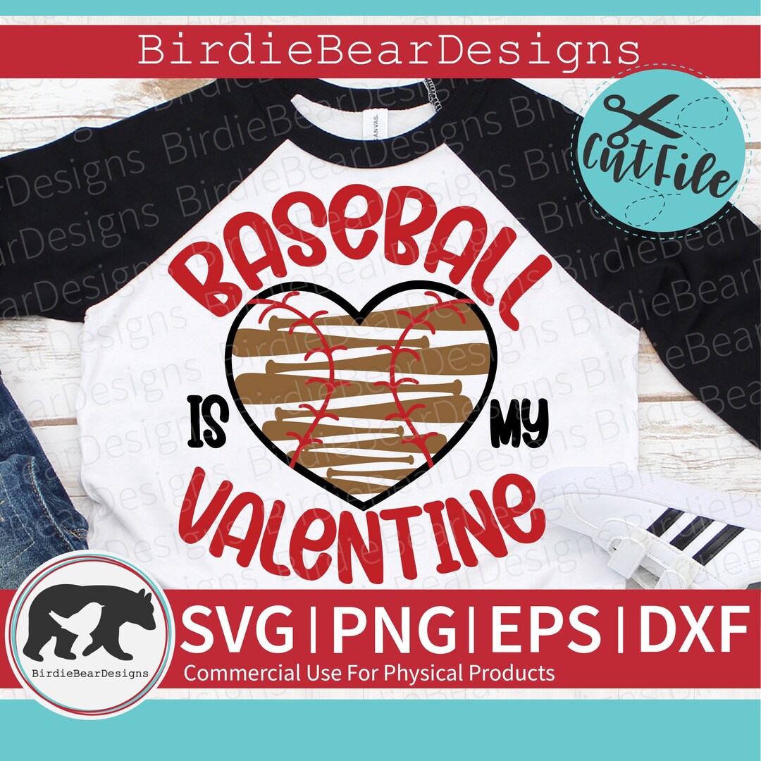 Baseball is My Valentine SVG, Baseball Valentine Svg, Baseball ...