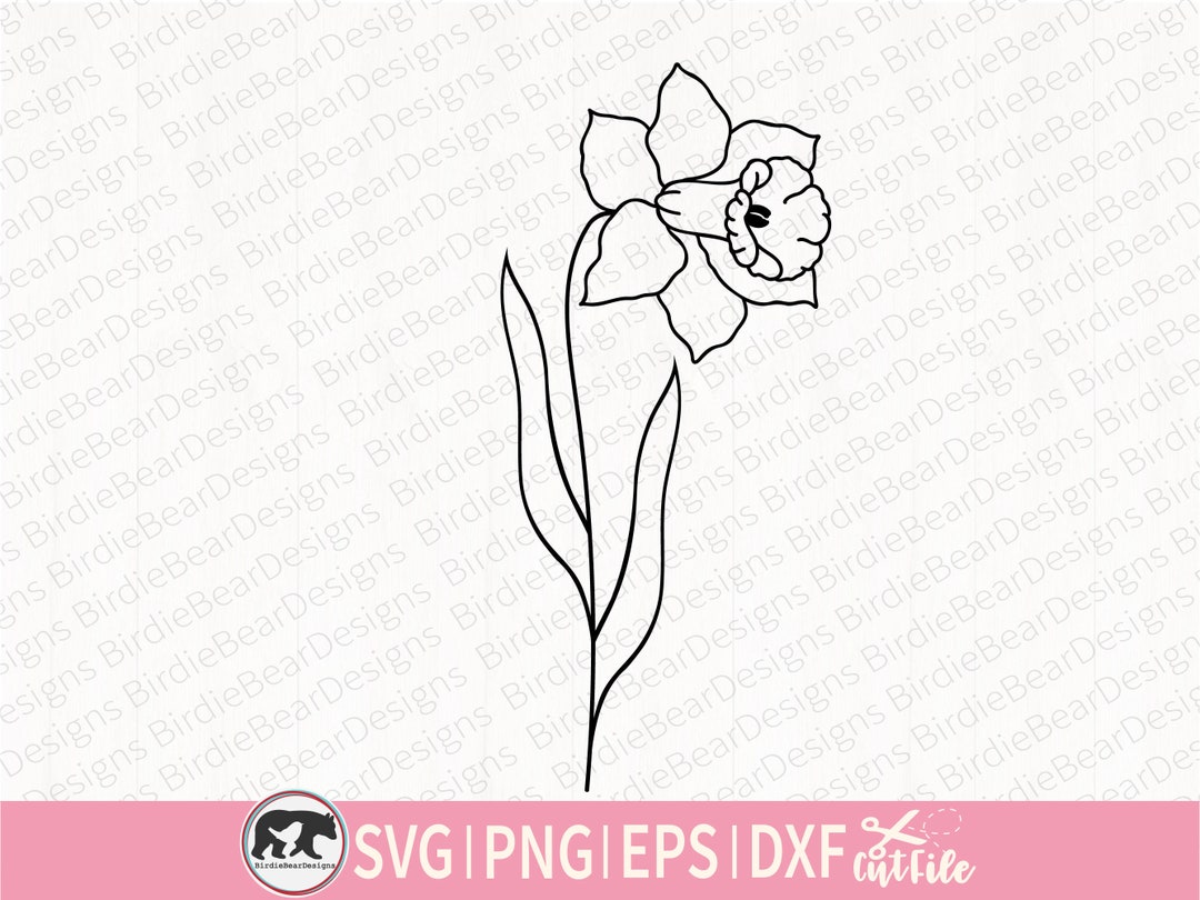 Birth Flower Svg, Daffodil Svg, Birth Month Flower, Daffodils, Birth ...
