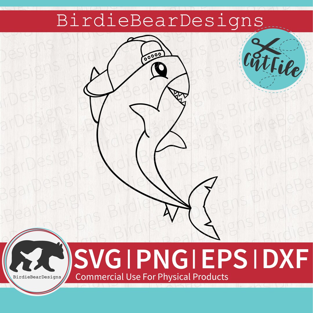 Shark Svg, Shark Clipart, Great White Shark Svg, Shark Coloring Svg ...