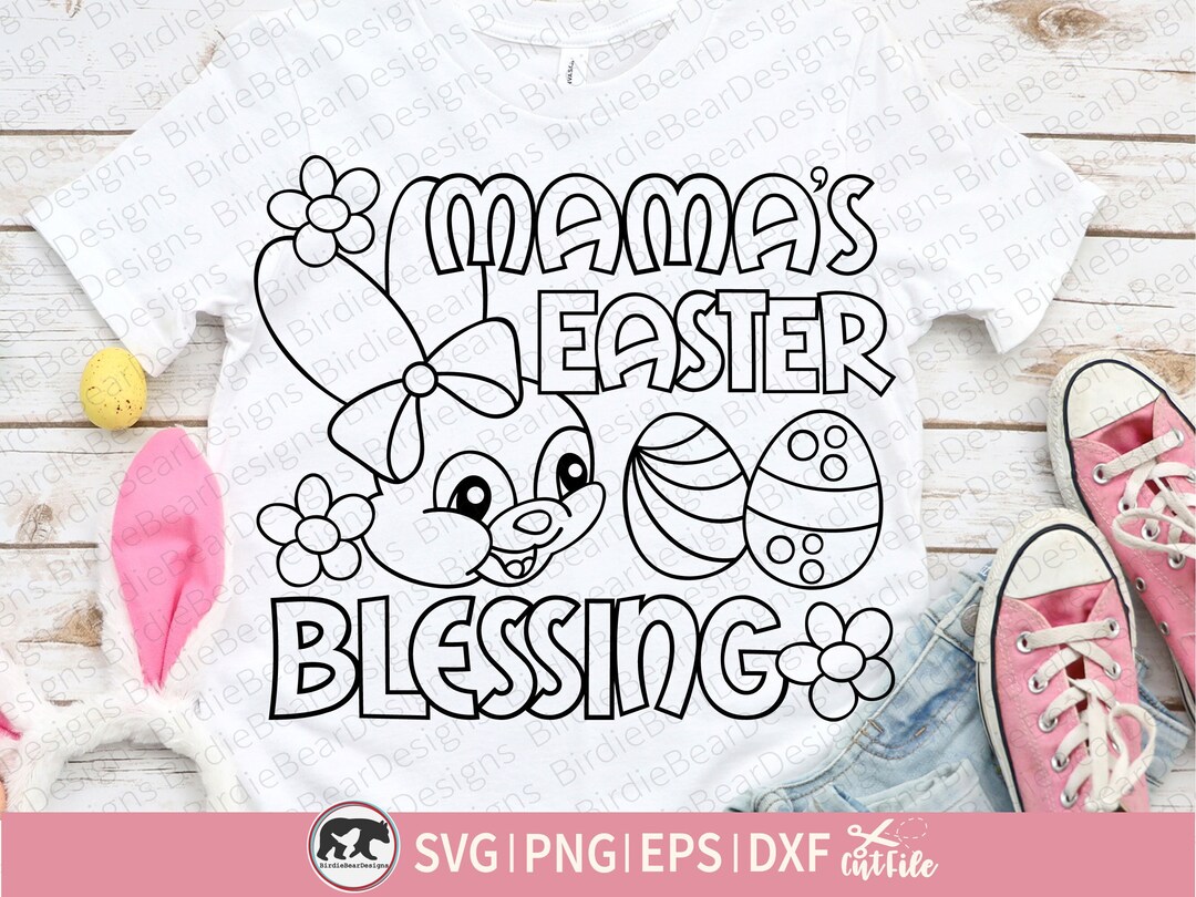 Easter Coloring Svg, Easter Coloring Shirt Svg, Easter Blessing Svg ...