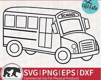 School Bus Outline Svg - Etsy