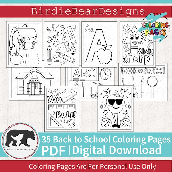 Printable Coloring - Etsy