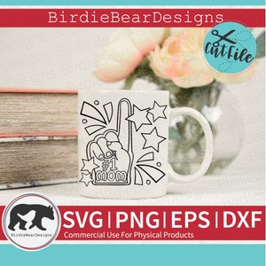 Number One Mom SVG, Mothers Day Coloring SVG, Mom Coloring Page ...