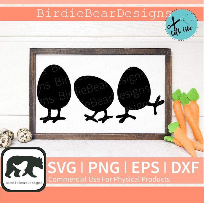 Chick SVG Chick Silhouette SVG Chick Egg Svg Easter | Etsy