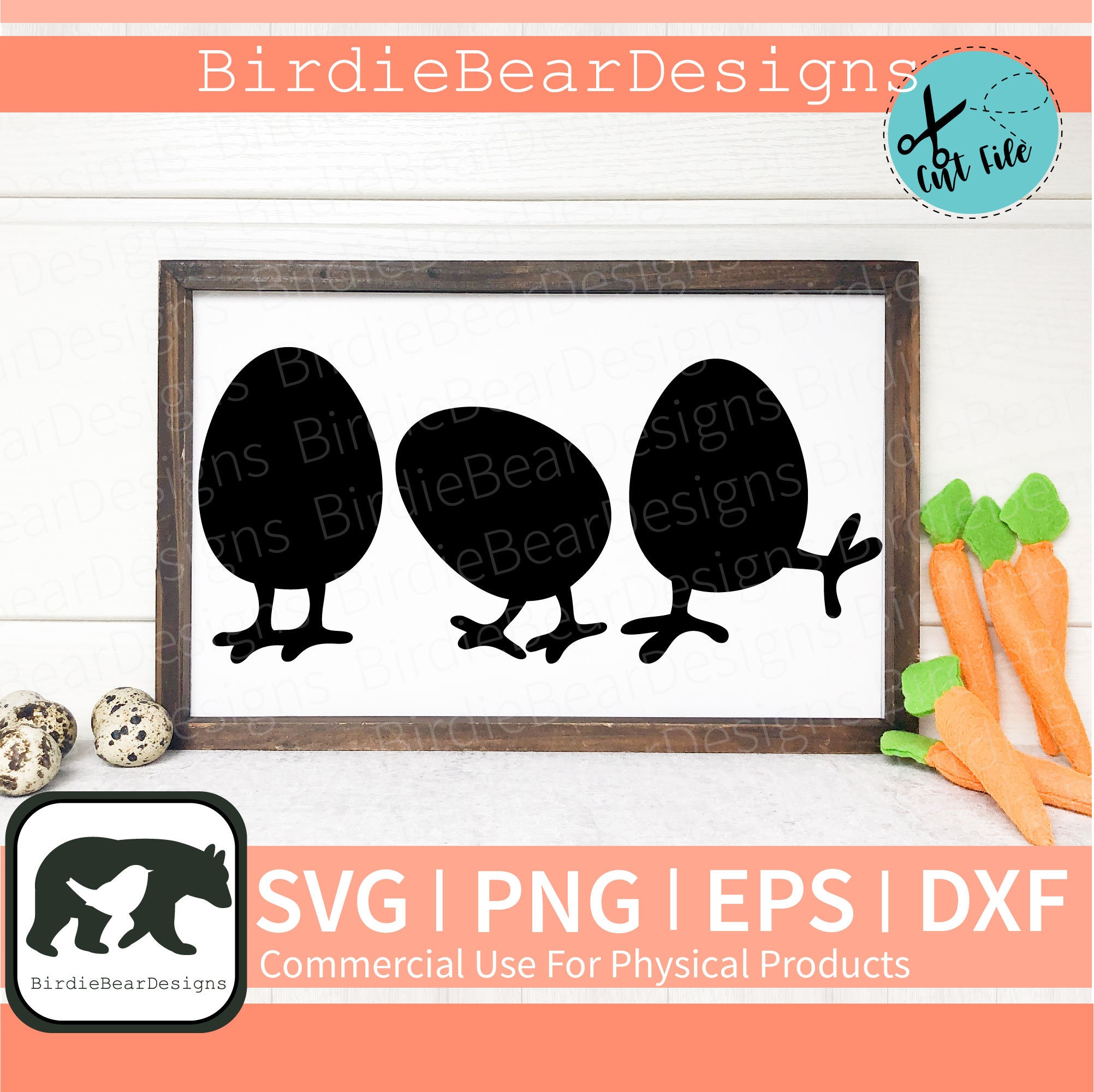 Chick SVG Chick Silhouette SVG Chick Egg Svg Easter | Etsy