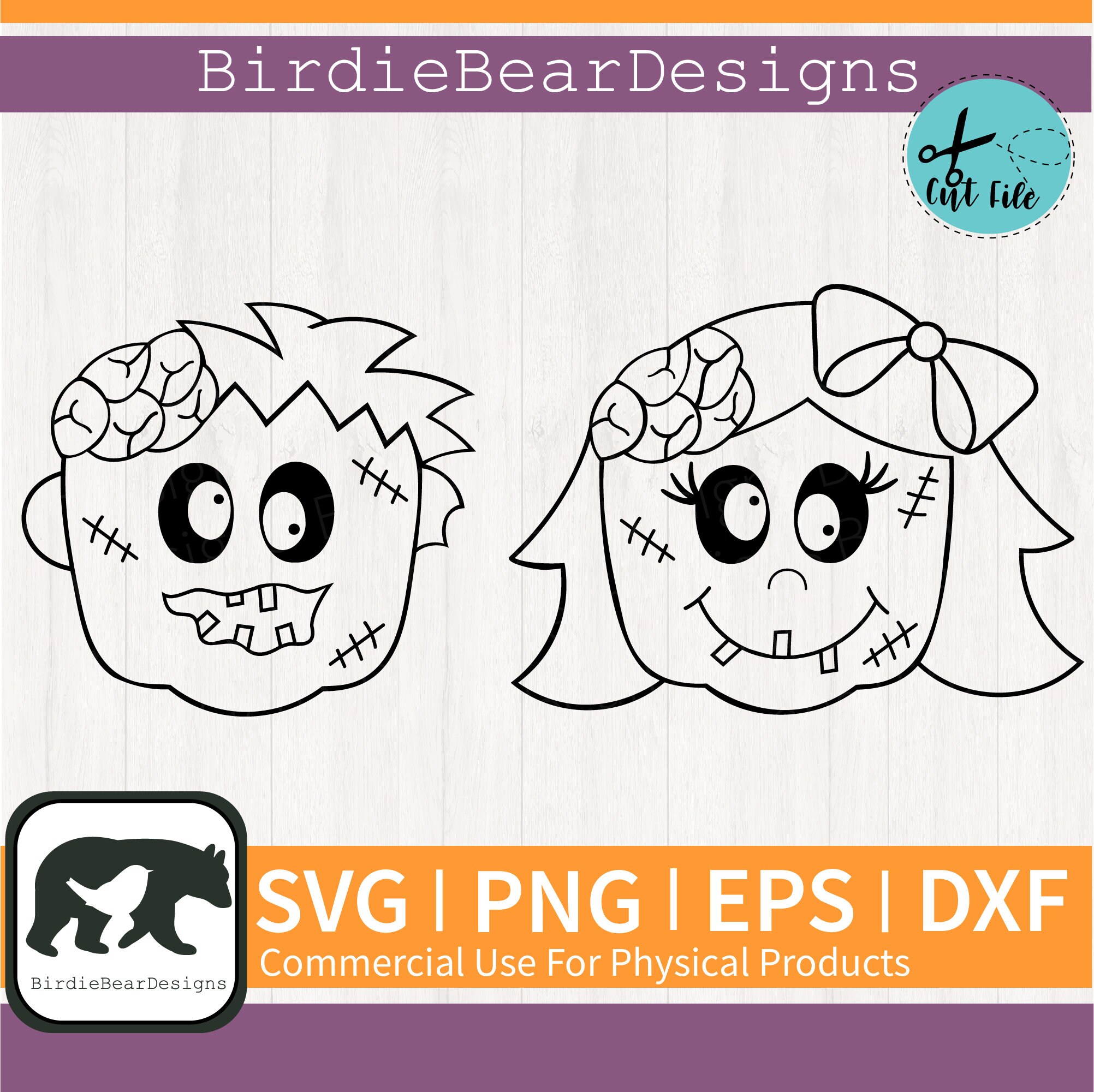 Monster Face Svg Halloween SVG Bundle Kids Halloween Svg | Etsy
