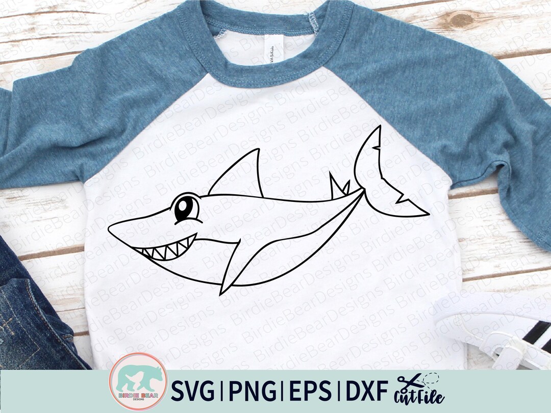 Shark Svg, Shark Clipart, Great White Shark Svg, Shark Coloring Svg ...