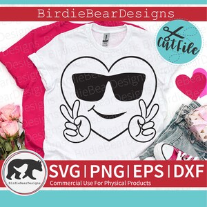 Heart Face Svg, Valentines Day Coloring Svg, Valentine Heart Svg, Cute ...