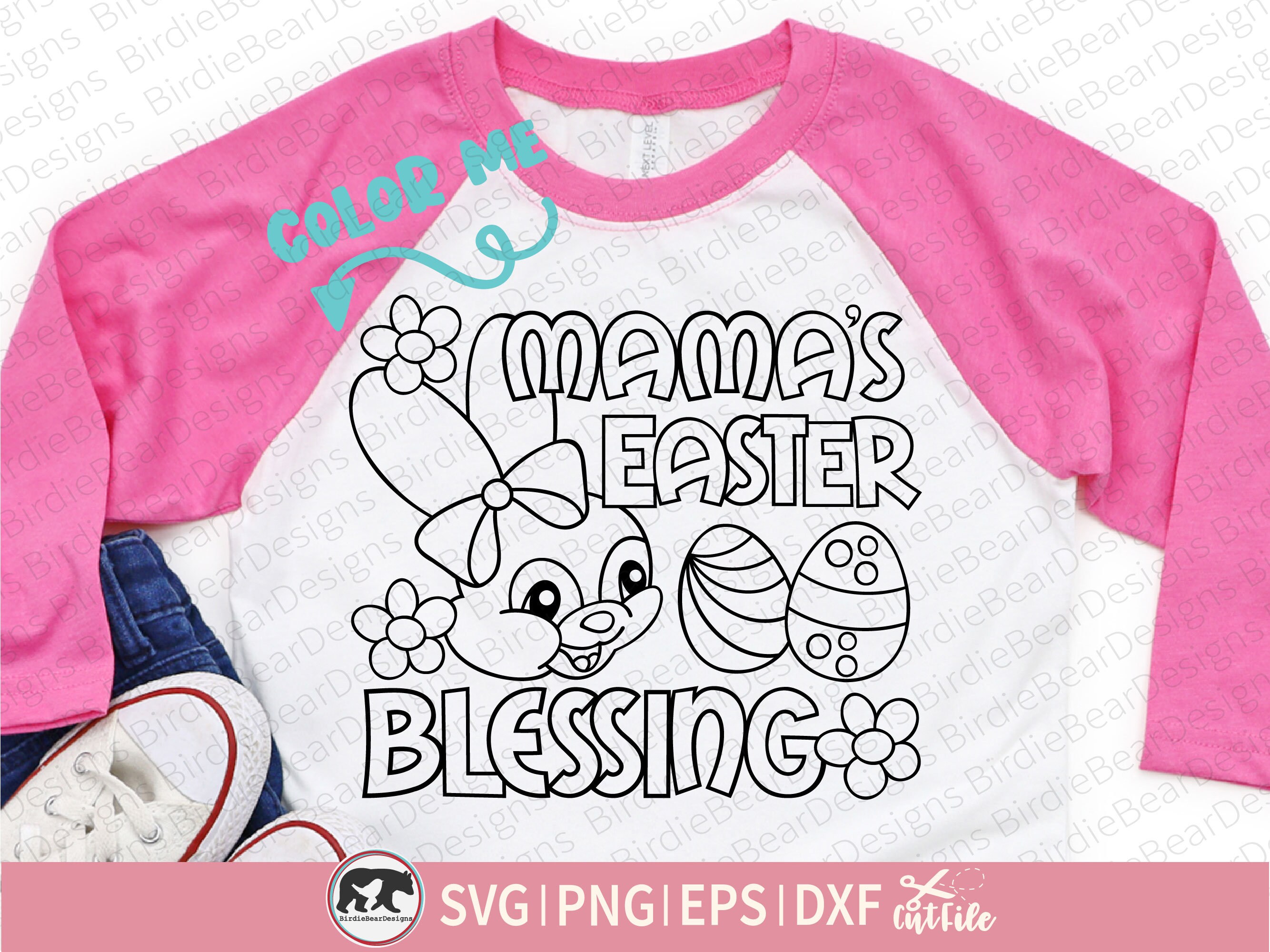 Easter Coloring Svg, Easter Coloring Shirt Svg, Easter Blessing Svg ...