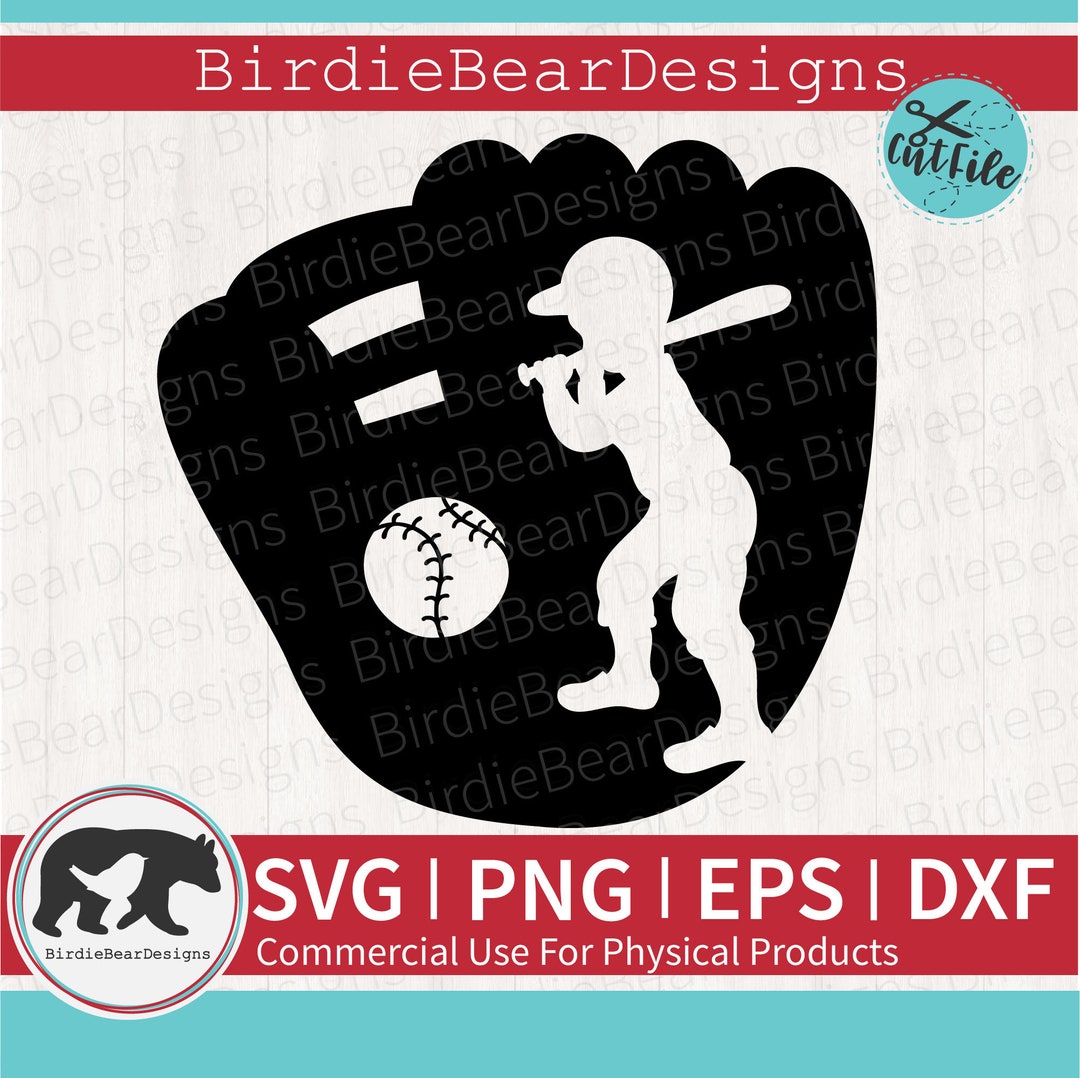 Baseball Player Svg Baseball Glove Svg Baseball Svg for - Etsy