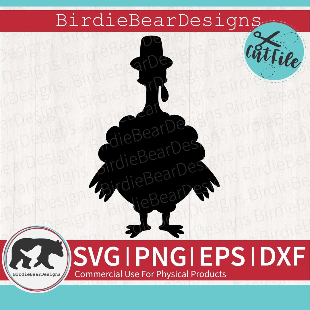 Turkey SVG Turkey Silhouette SVG Thanksgiving Turkey Svg Farm Animal ...