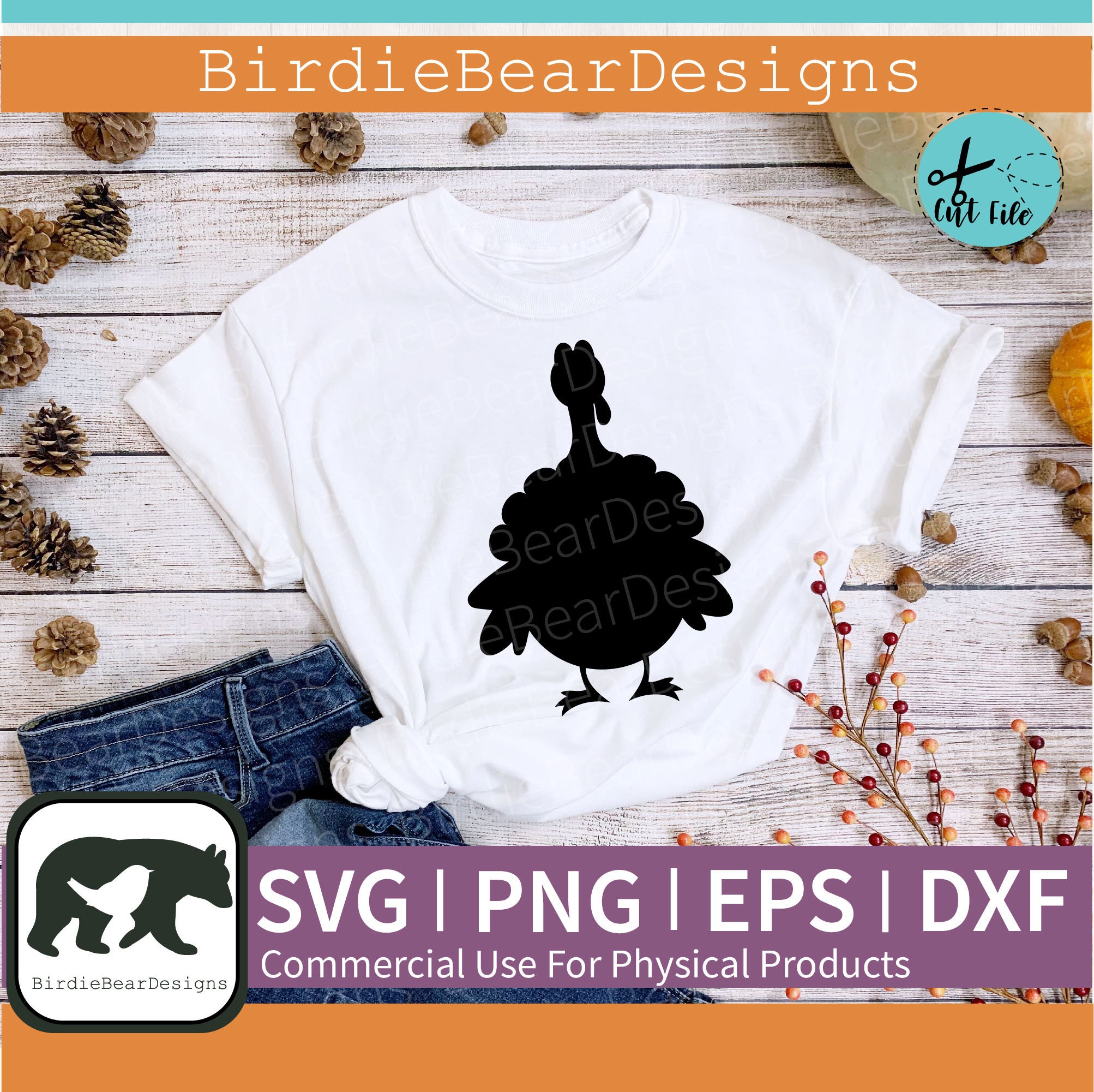 Turkey SVG Turkey Silhouette SVG Cute Turkey Svg Turkey - Etsy