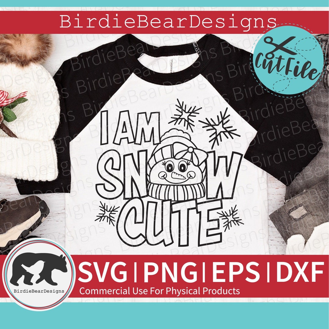 I Am Snow Cute Svg, Christmas Coloring Svg, Snow Cute Svg, Png ...