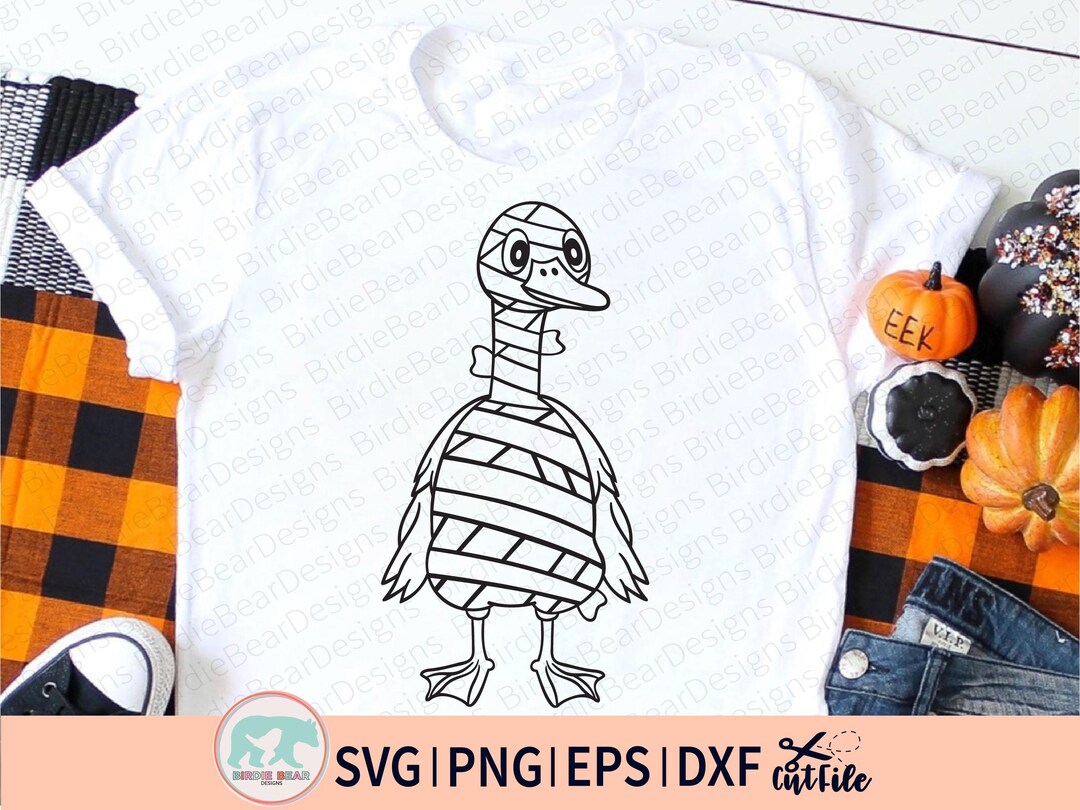 Halloween Goose Svg, Spooky Halloween Goose, Mummy Goose Svg, Spooky ...