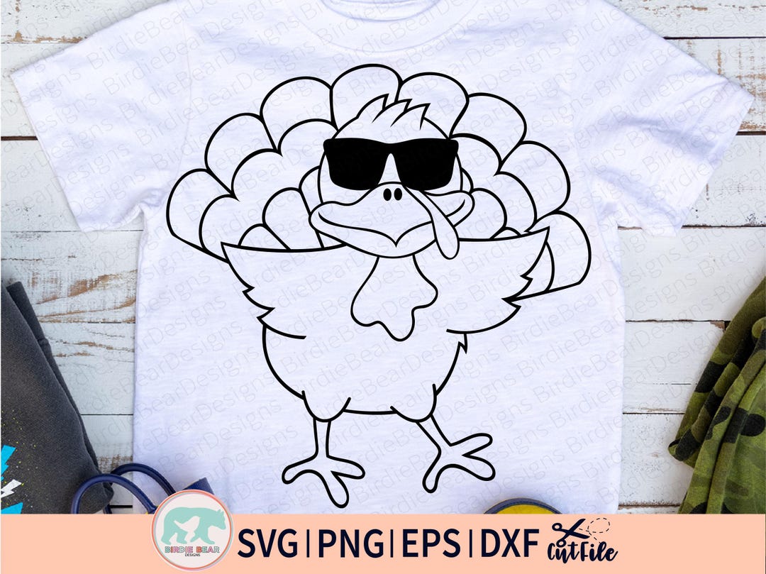 Turkey Outline Svg, Fall Coloring Svg, Png, Turkey Face Svg, Turkey Svg ...