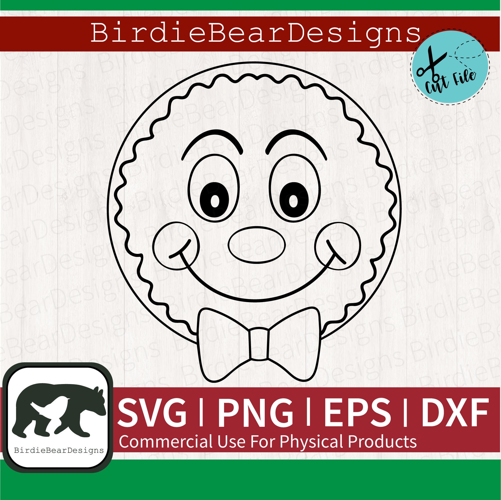 Gingerbread Face SVG Gingerbread Svg Gingerbread Man Svg - Etsy