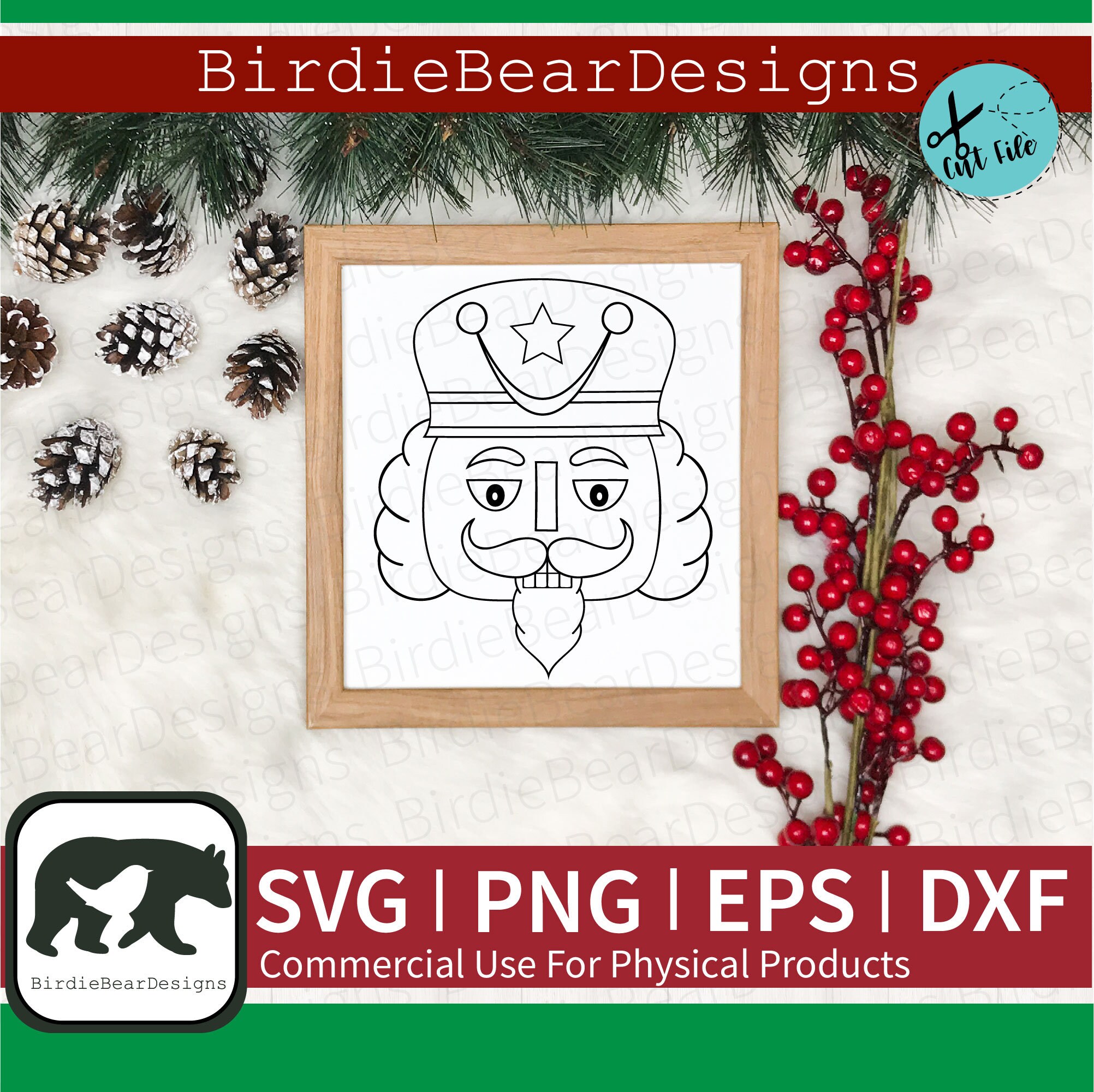 Nutcracker Face SVG - Nutcracker Svg - Nutcracker Clipart - Nutcracker ...