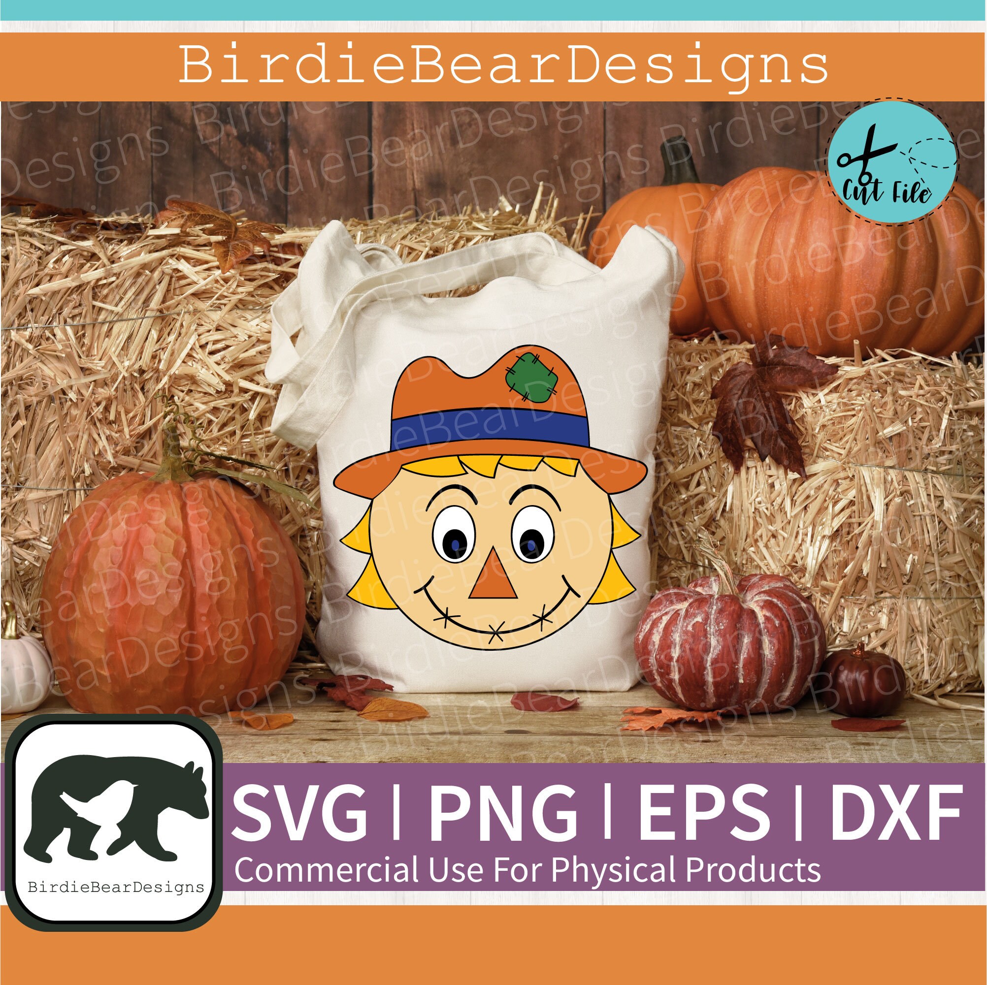 Cute Scarecrow Face SVG Scarecrow Svg Scarecrow Boy Svg | Etsy