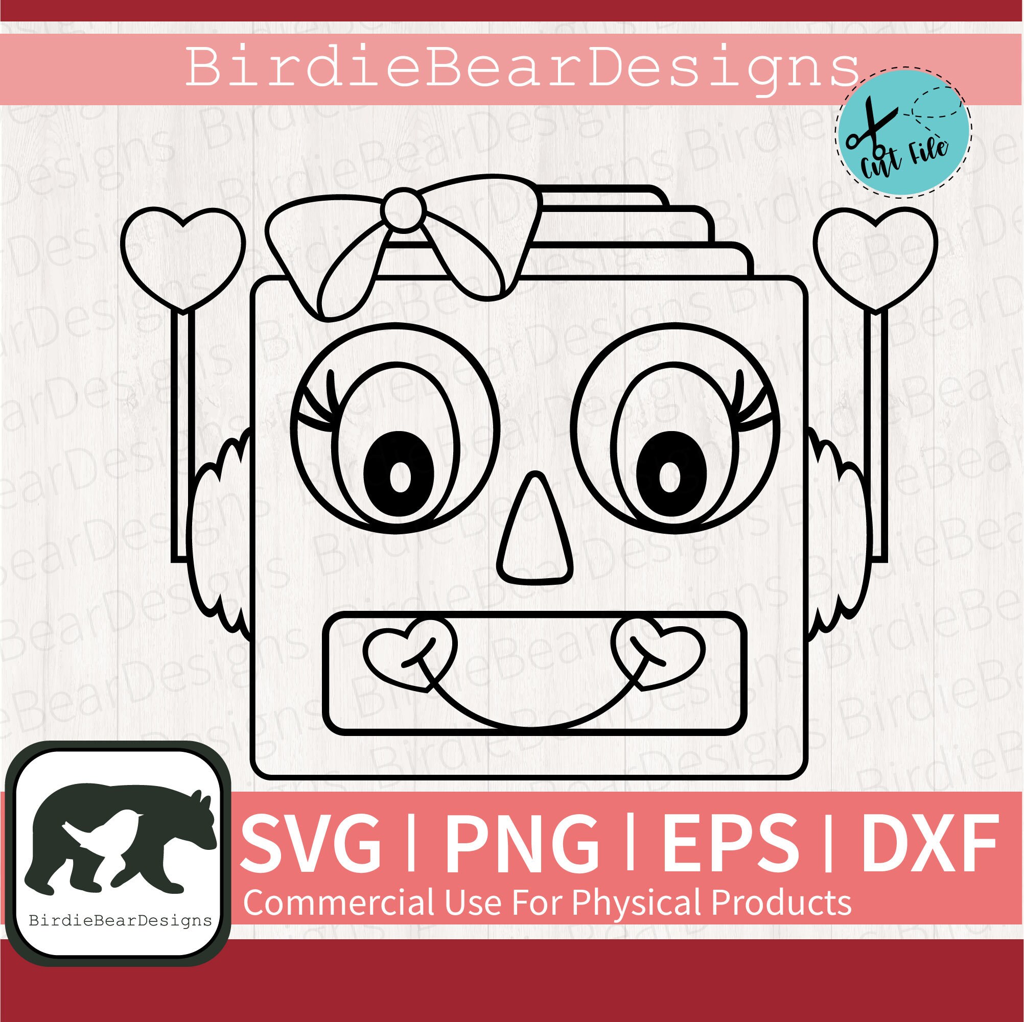 Robot SVG Valentine Coloring Svg Robot Coloring Robot - Etsy