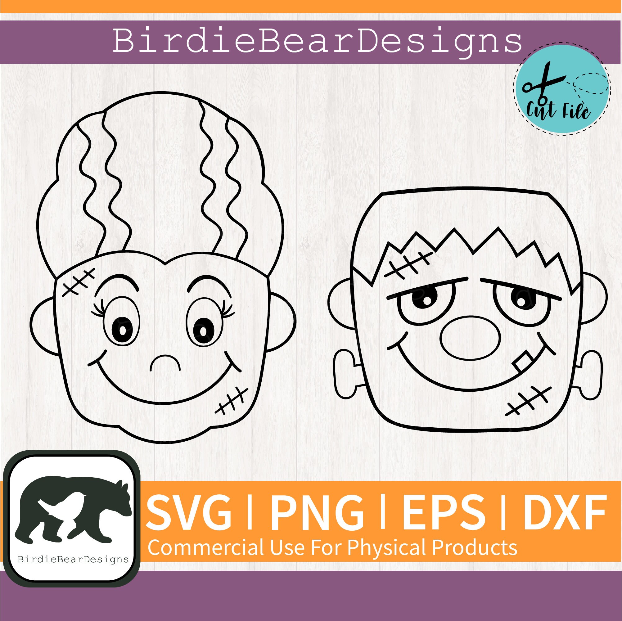 Monster Face Svg Halloween SVG Bundle Kids Halloween Svg | Etsy