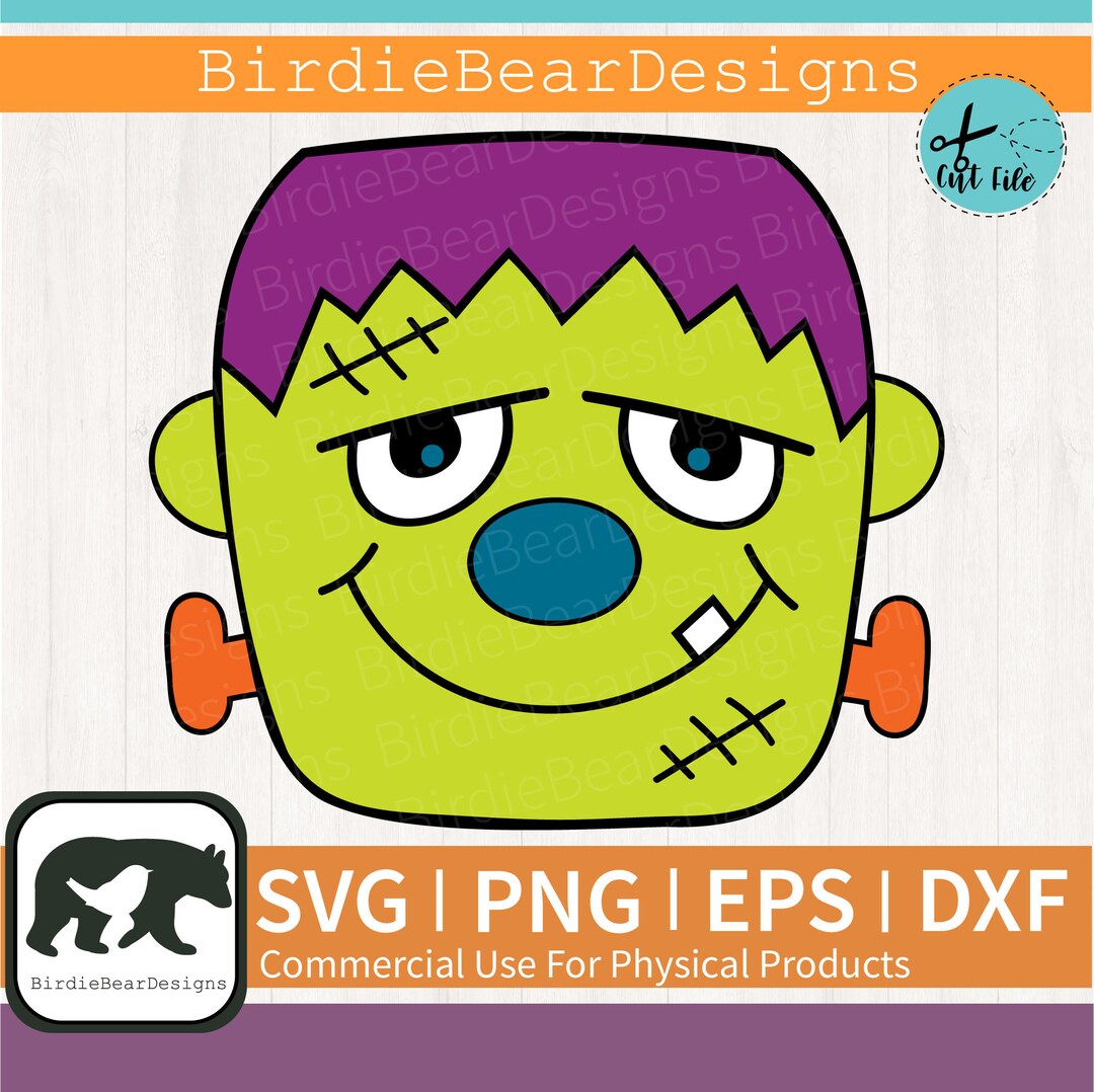 Frankenstein Face Svg Monster Face Svg Frankenstein Svg - Etsy Australia