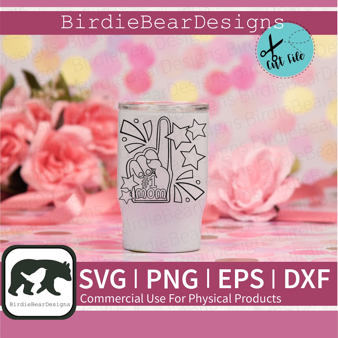 Number One Mom SVG Mothers Day Coloring SVG Mom Coloring | Etsy