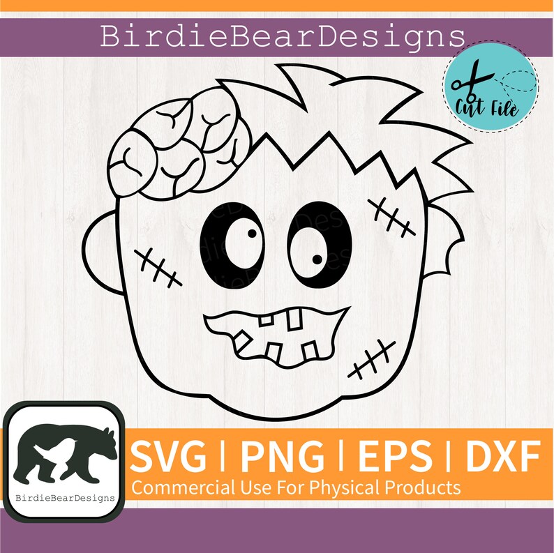 Zombie SVG Cute Zombie Svg Zombie Clipart Zombie Outline - Etsy