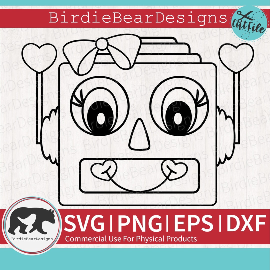 Robot SVG - Valentine Coloring Svg - Robot Coloring - Robot Valentine ...
