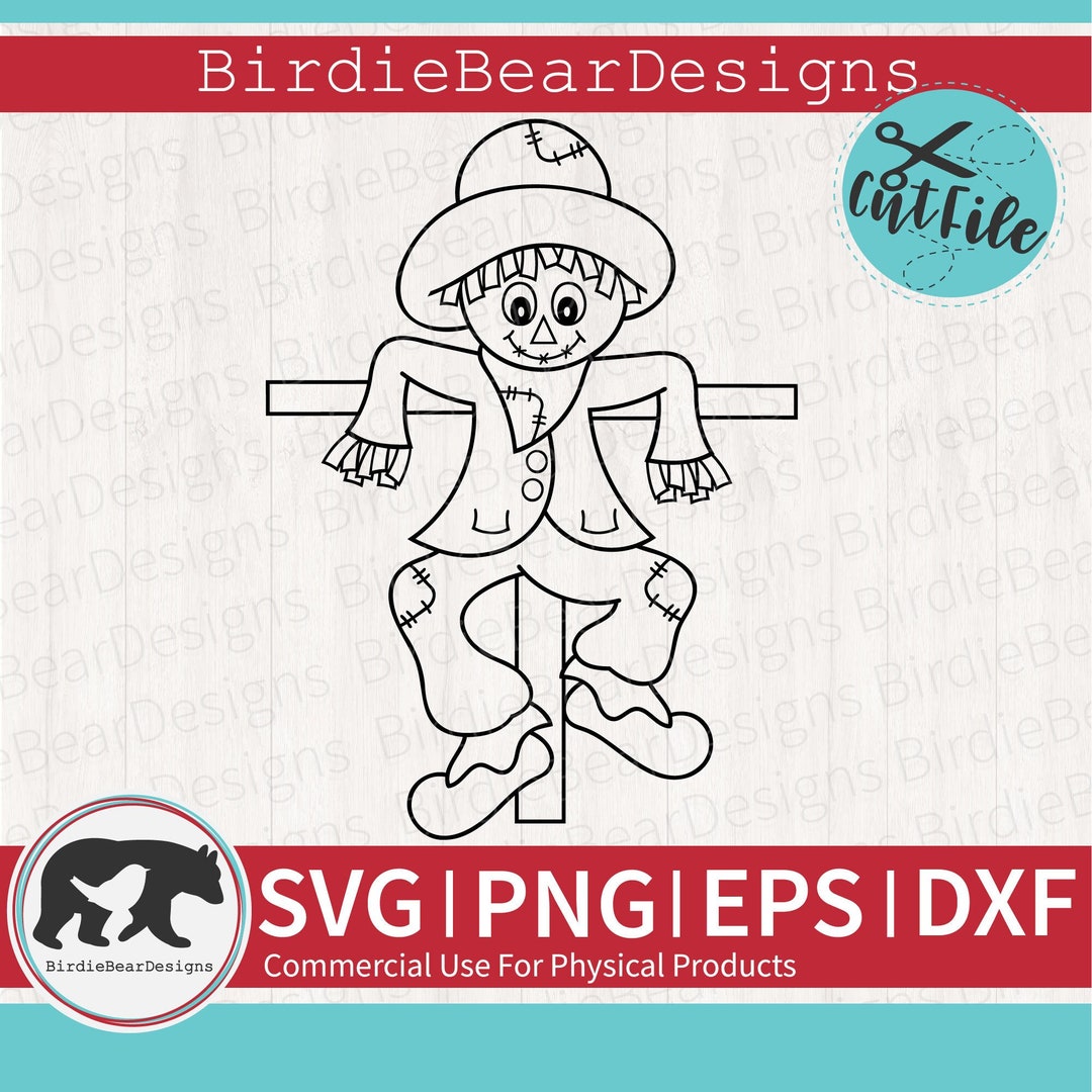 Scarecrow Svg, Cute Scarecrow Svg, Fall Scarecrow Svg, Scarecrow ...