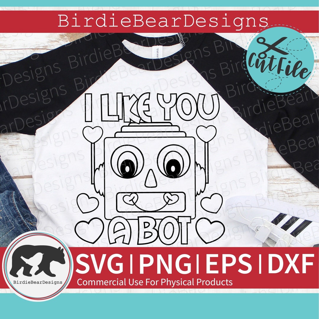 Robot Svg, Valentine Coloring Svg, Robot Valentine Svg, Cute Robot Svg ...