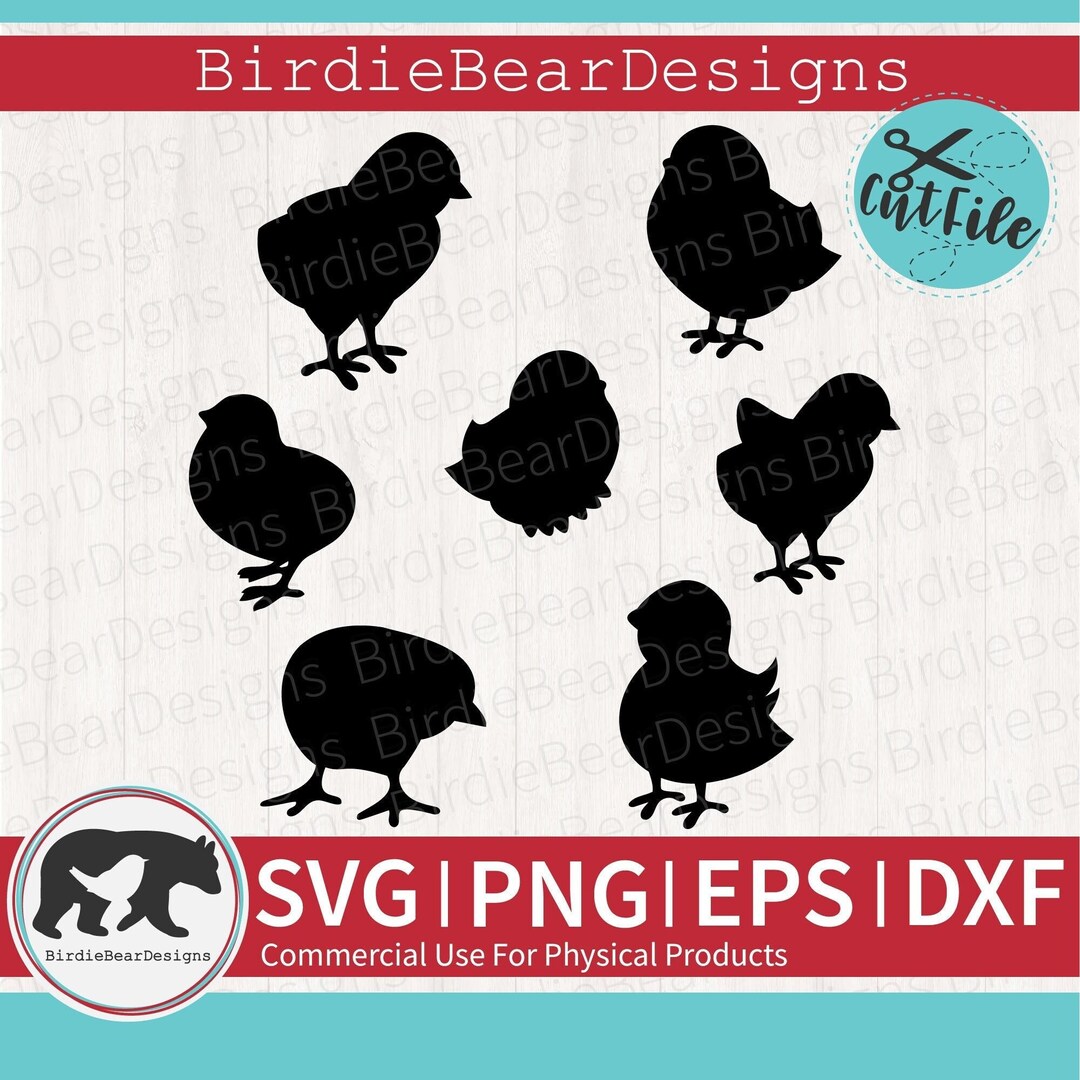 Chick SVG - Chick Silhouette SVG - Easter Chick Svg - Chick Bundle SVG ...