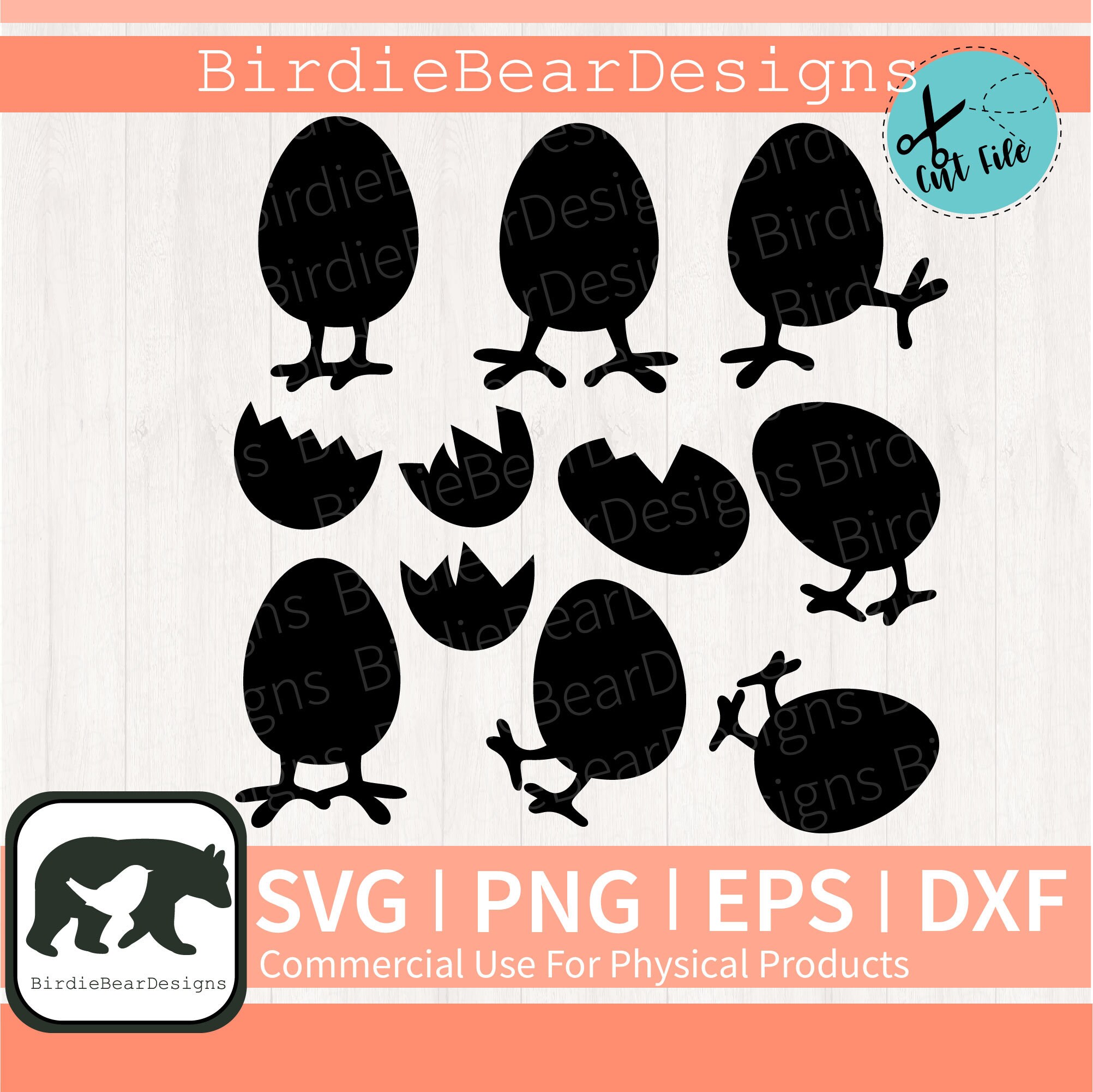 Chick SVG Chick Silhouette SVG Chick Egg Svg Easter | Etsy