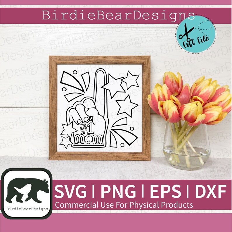 Number One Mom SVG Mothers Day Coloring SVG Mom Coloring | Etsy