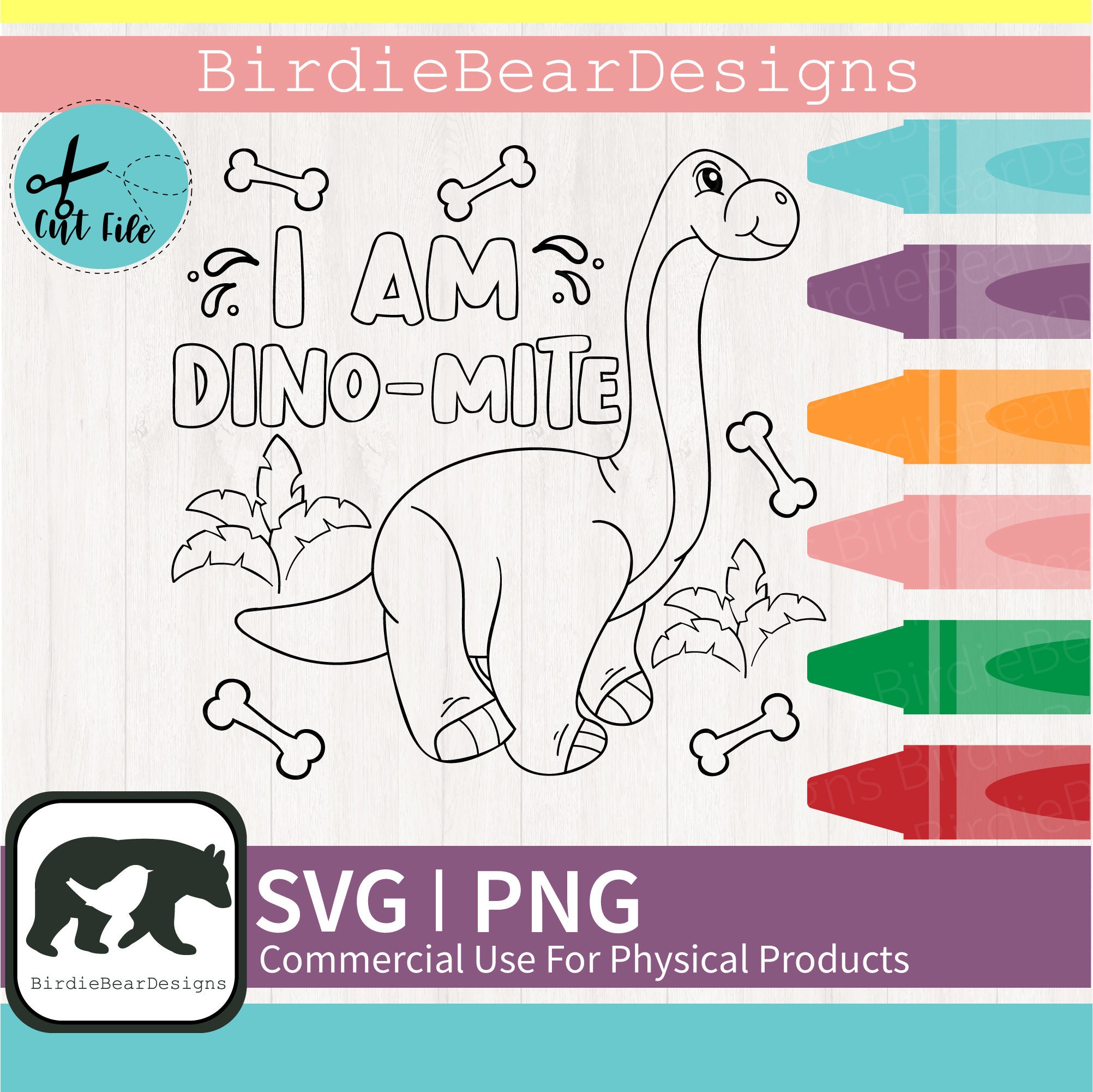 Dinosaur Coloring SVG Coloring SVG Dinosaur Coloring Shirt | Etsy