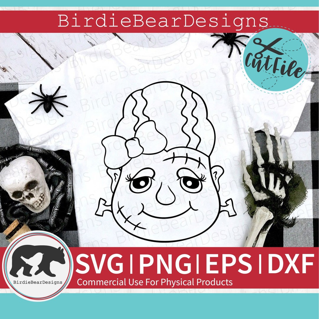 Monster Face Svg, so Franken Cute Svg, Halloween Coloring Svg, Png ...