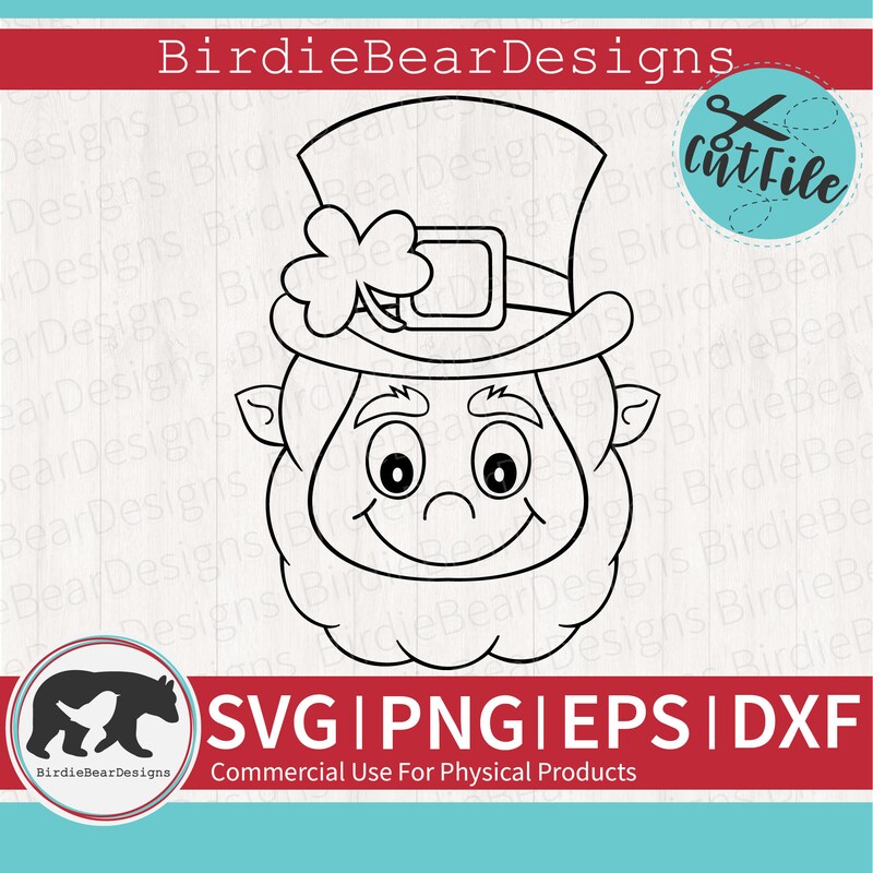 Leprechaun Face Clipart - Etsy